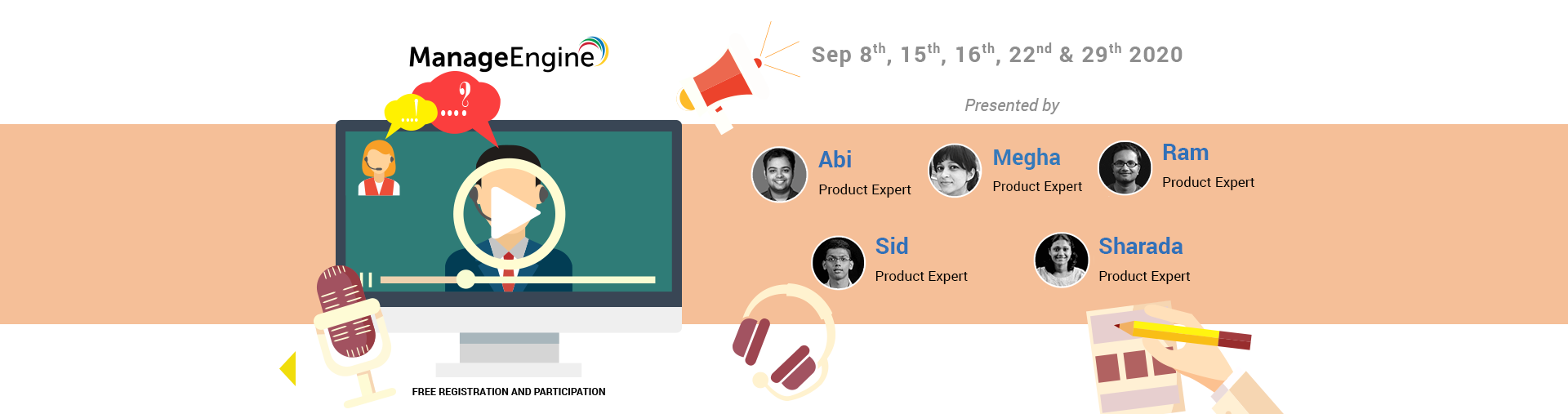 FREE WEBINARS | ManageEngine September 2020 - Channel IT