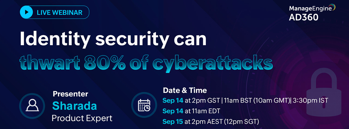 FREE WEBINARS | ManageEngine September 2022 - Channel IT