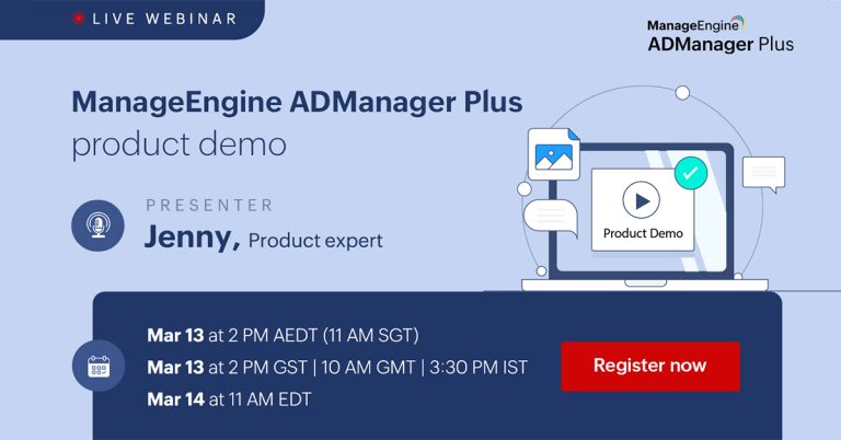 ManageEngine ADManager Plus product demo - March 2024 - Channel IT