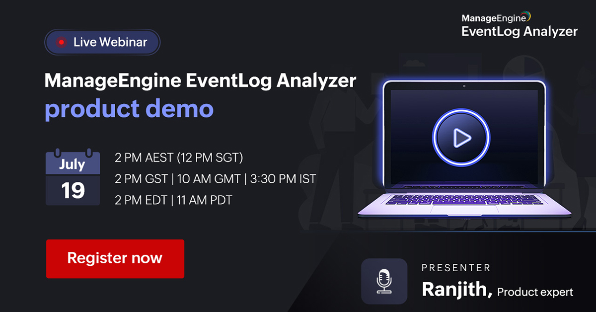 ManageEngine EventLog Analyzer product demo - Channel IT